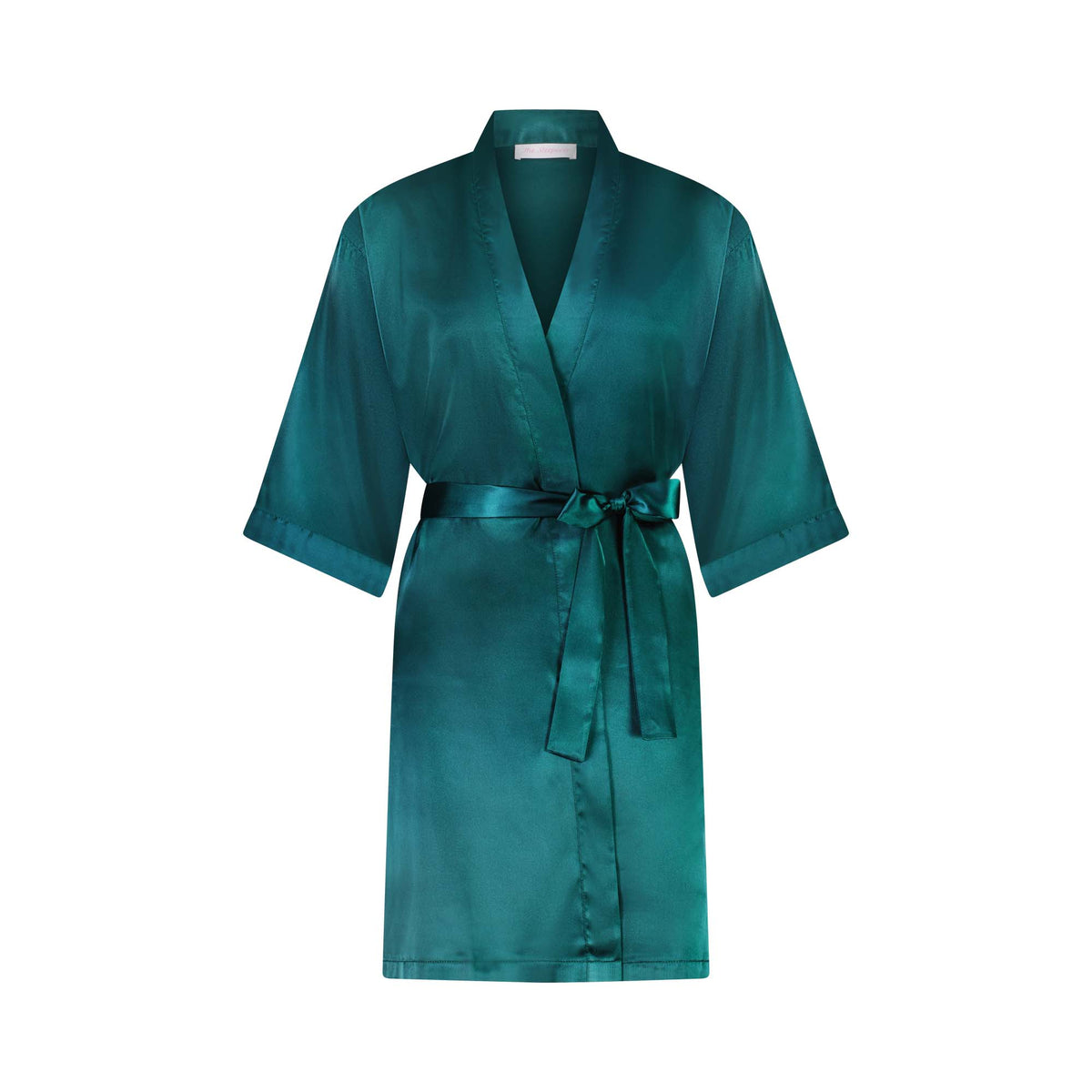 Alexa Satin Robe - Emerald Green – The Sleepover